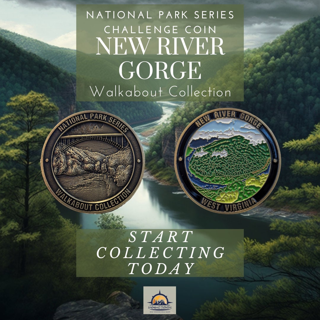 Moneda del desafío del Parque Nacional New River Gorge - Etsy México