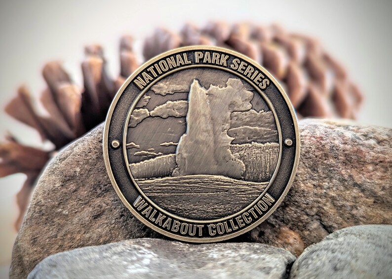 Yellowstone National Park Challenge Coin - Etsy