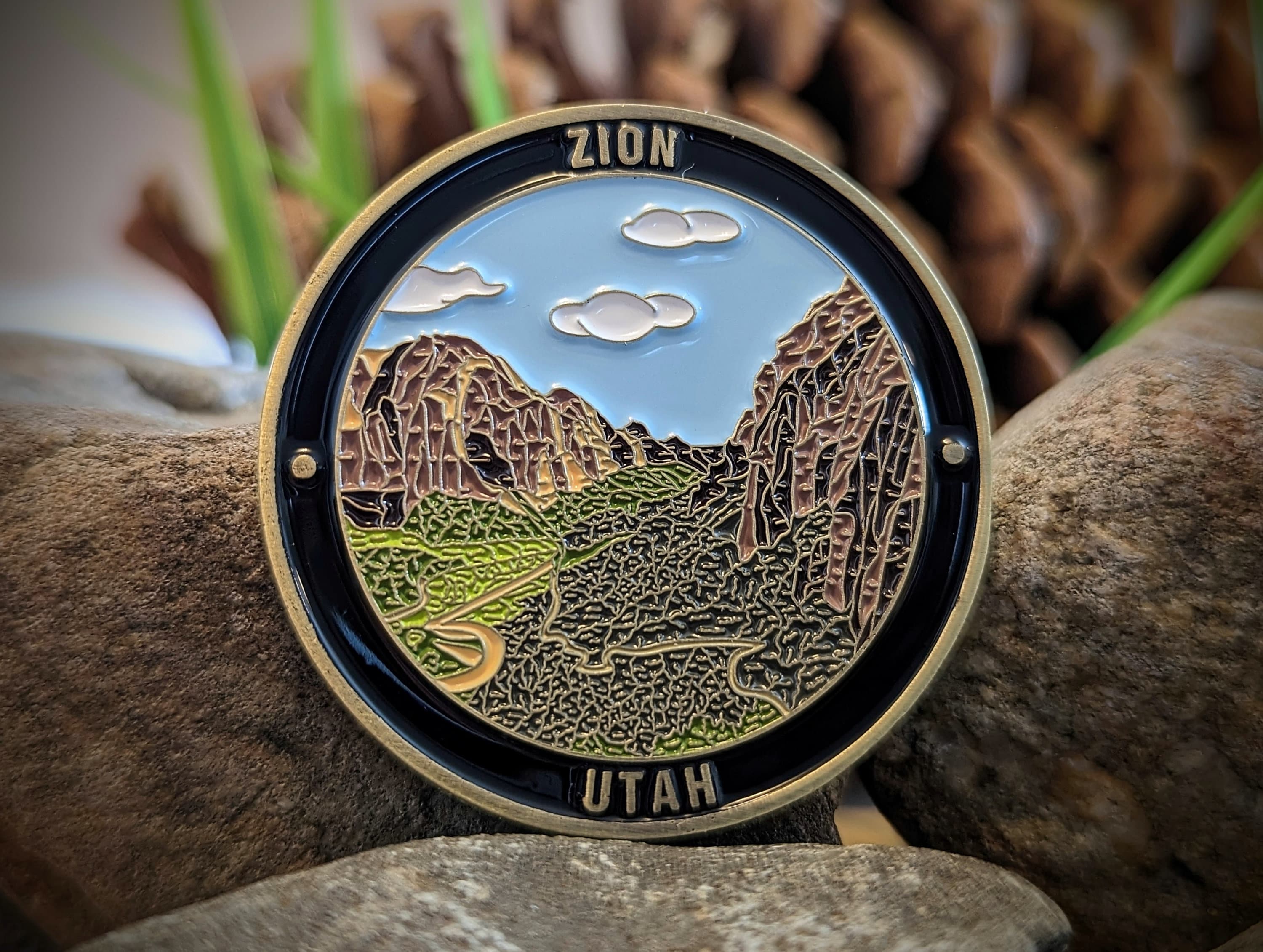 Zion National Park Challenge Coin - Etsy