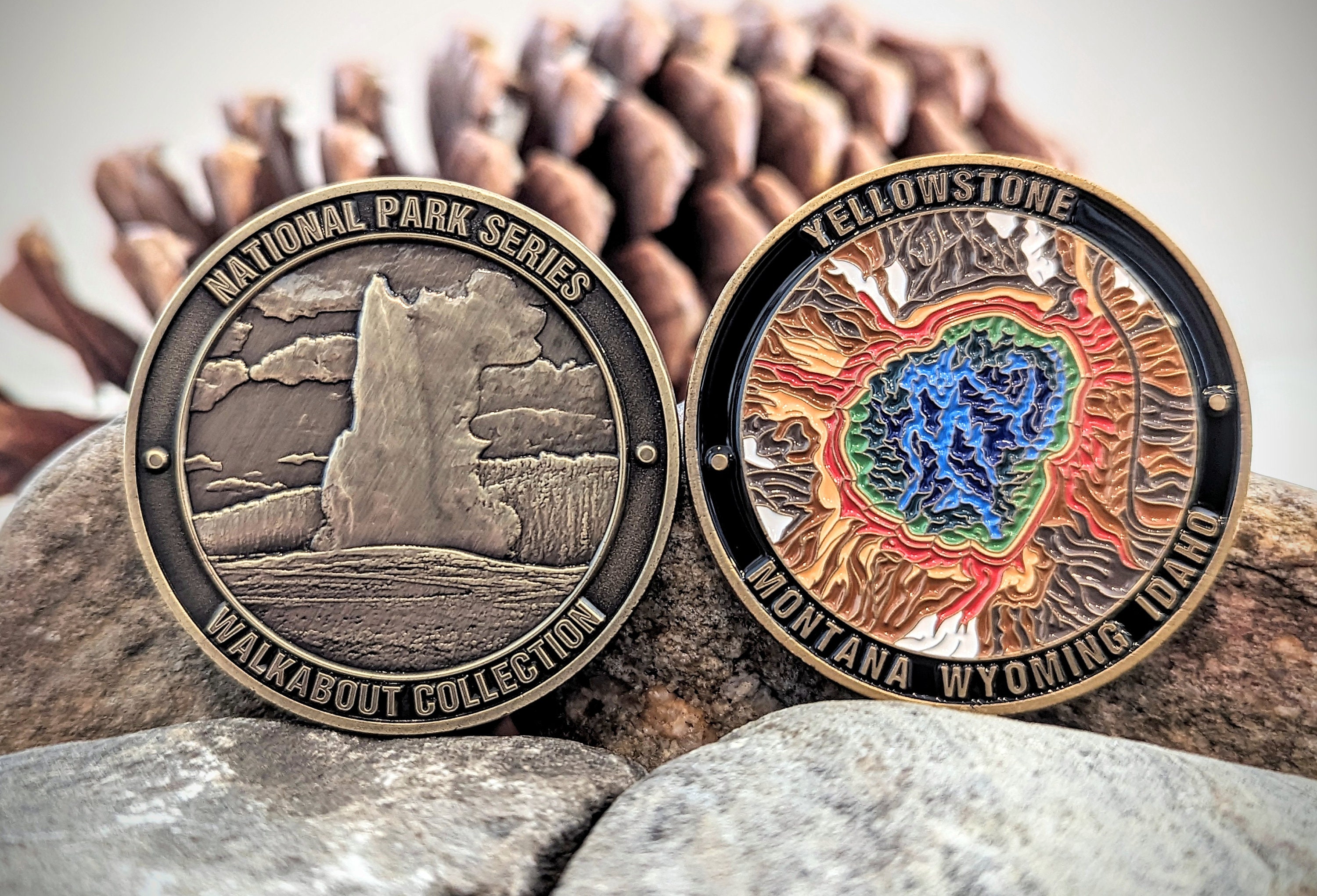 Yellowstone National Park Challenge Coin - Etsy