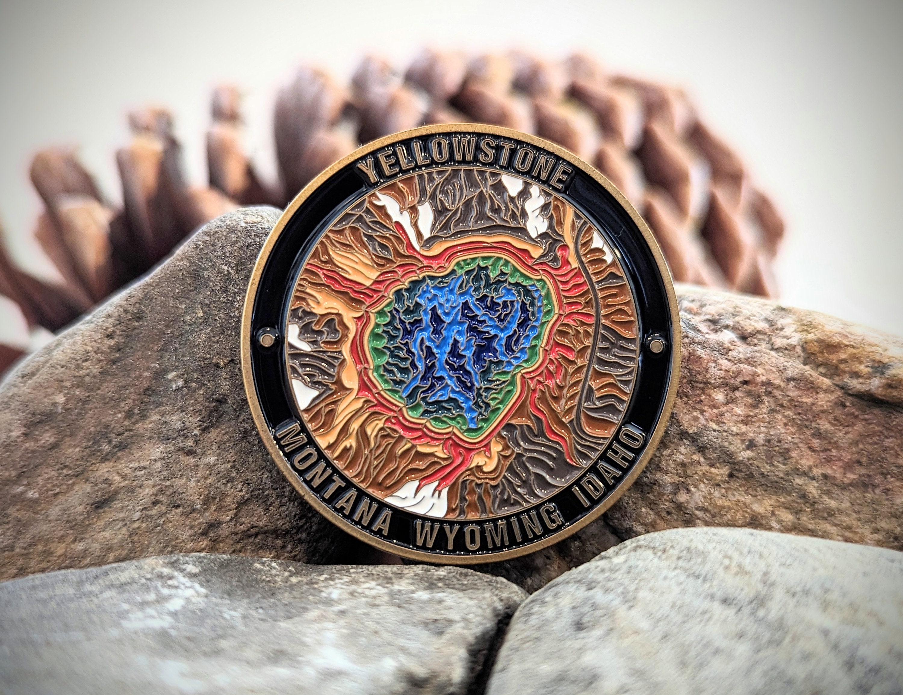 Yellowstone National Park Challenge Coin - Etsy