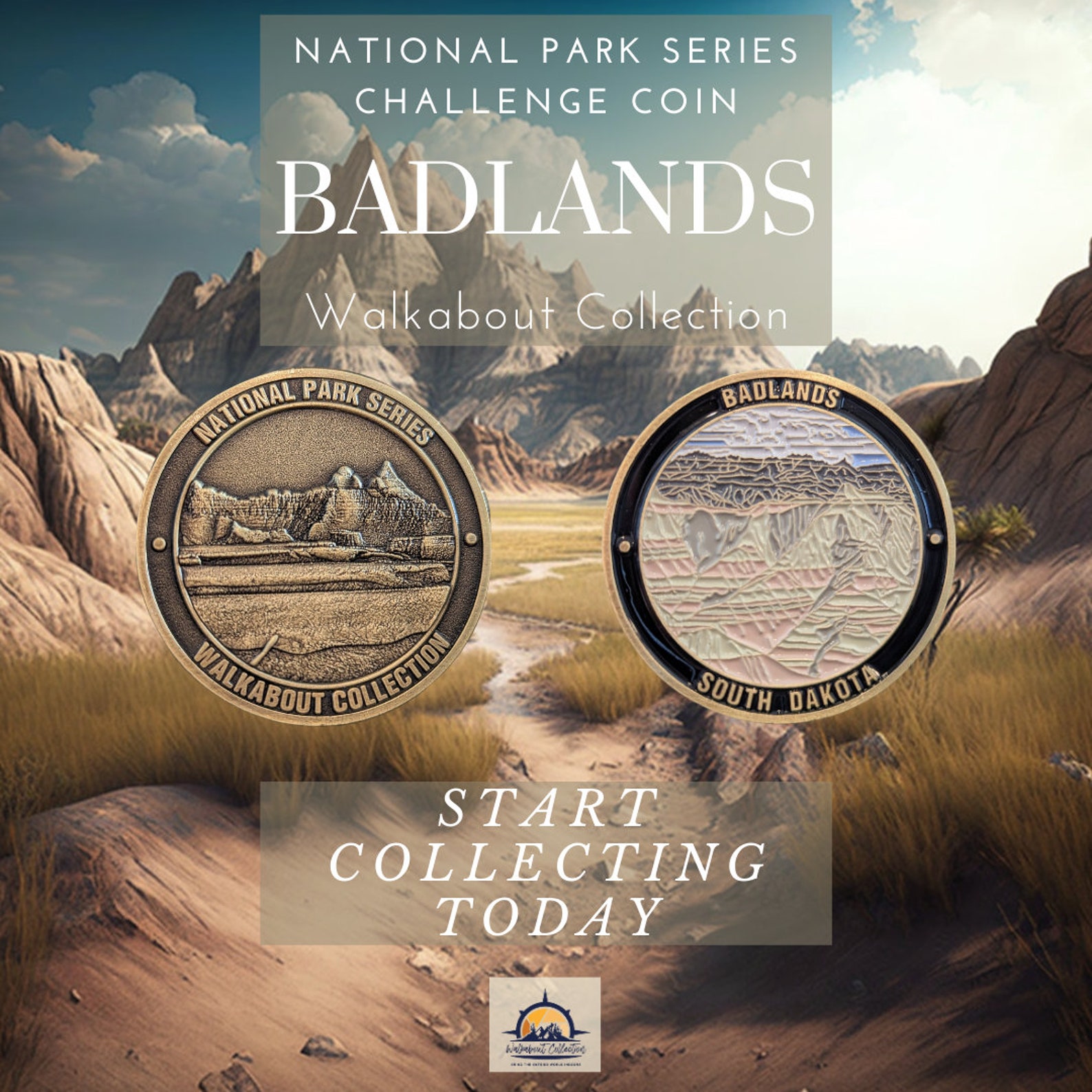 Badlands National Park Challenge Coin - Etsy