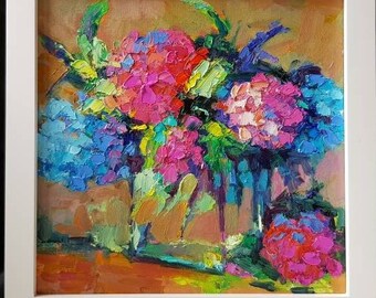 Abstract Hydrangea Painting - Etsy