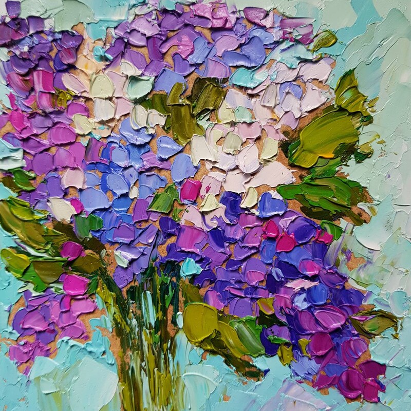 Lilac Abstract Art - Etsy