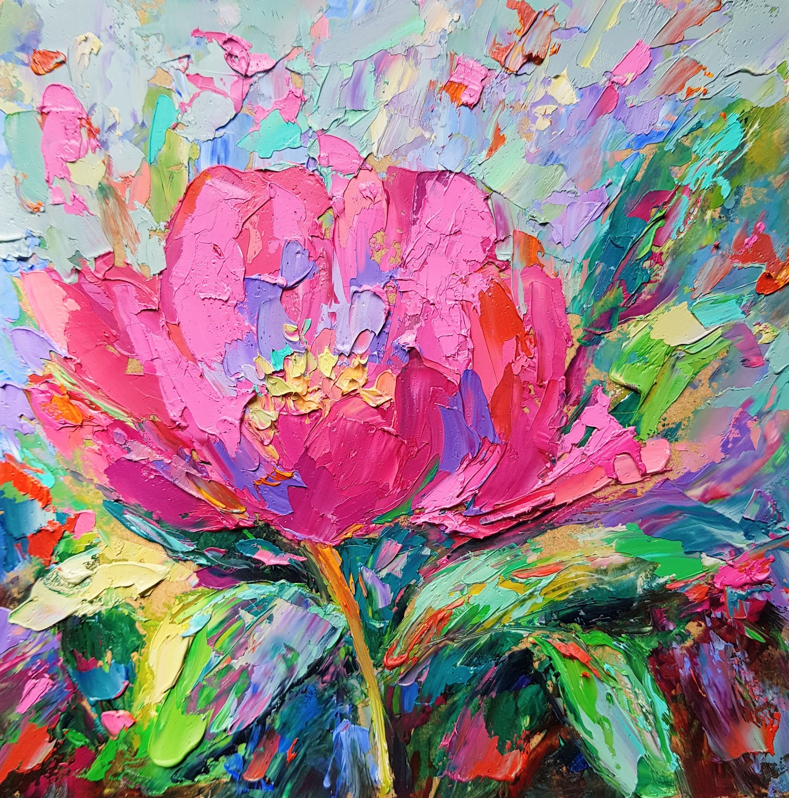 Flower Paintings Abstract