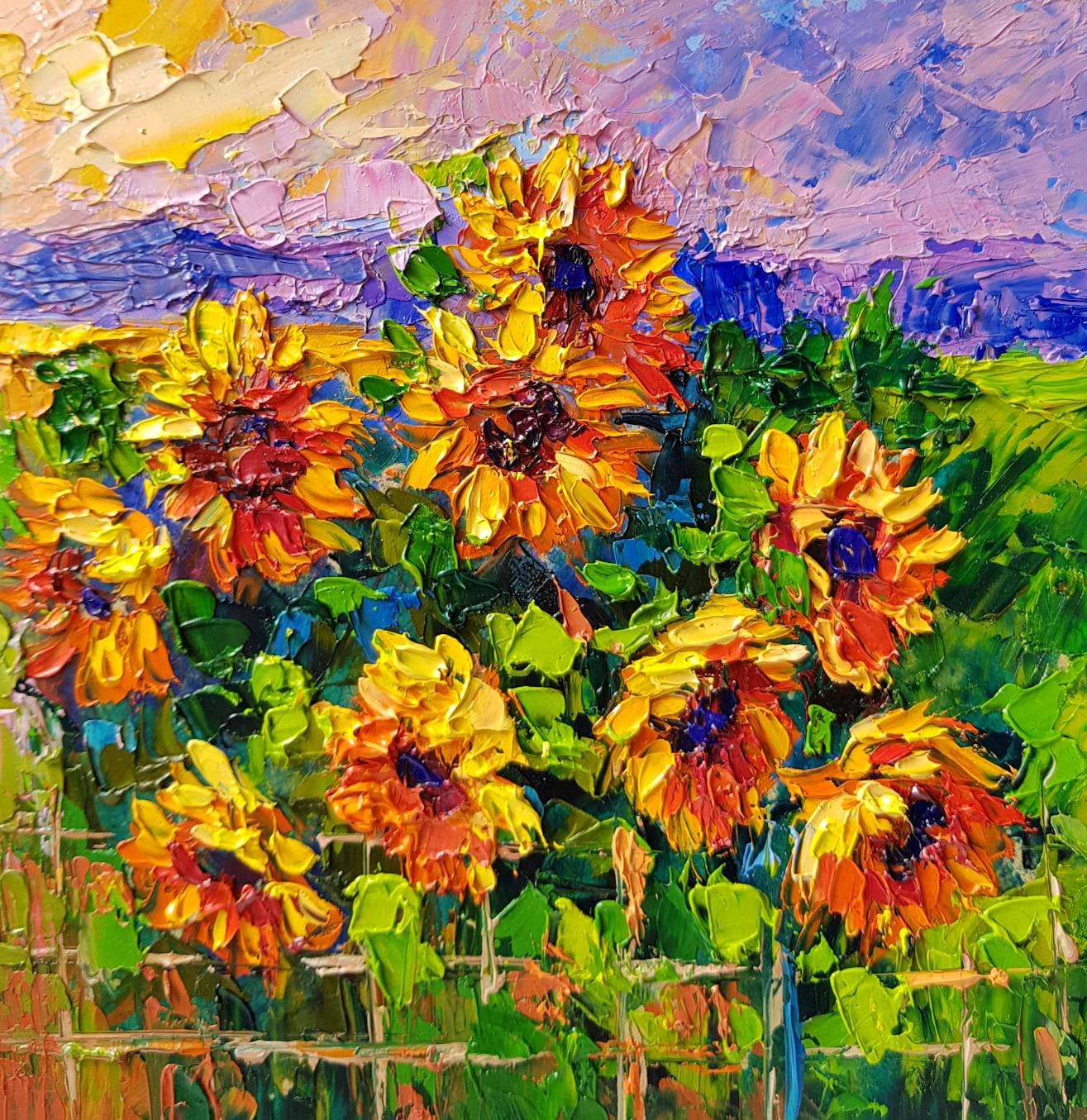 Modern Sunflower Paintings