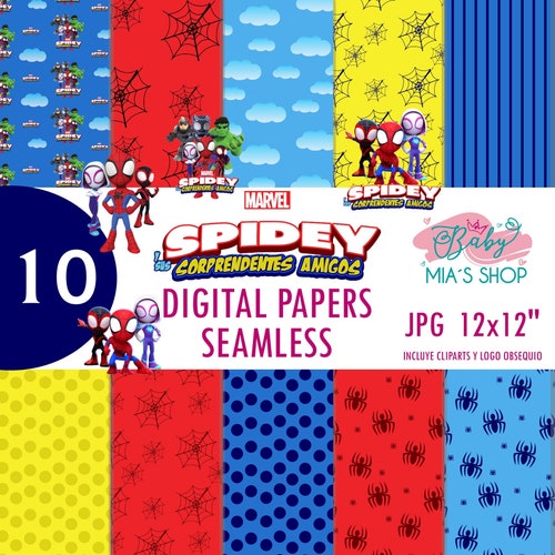 Spidey and His Amazing Friends Seamless Pattern Spidey and - Etsy