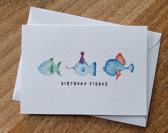 Fish Birthday Card | Etsy