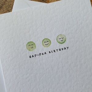 Hap Pea Birthday Birthday Card Punny Card Peas | Etsy