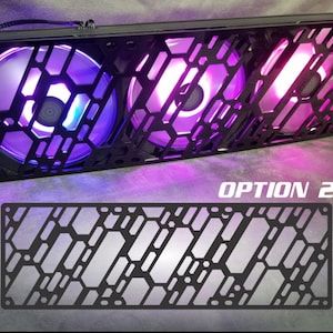 Custom Computer Pc Fan Grill 360mm X 120mm Black Lasercut Acrylic - Etsy