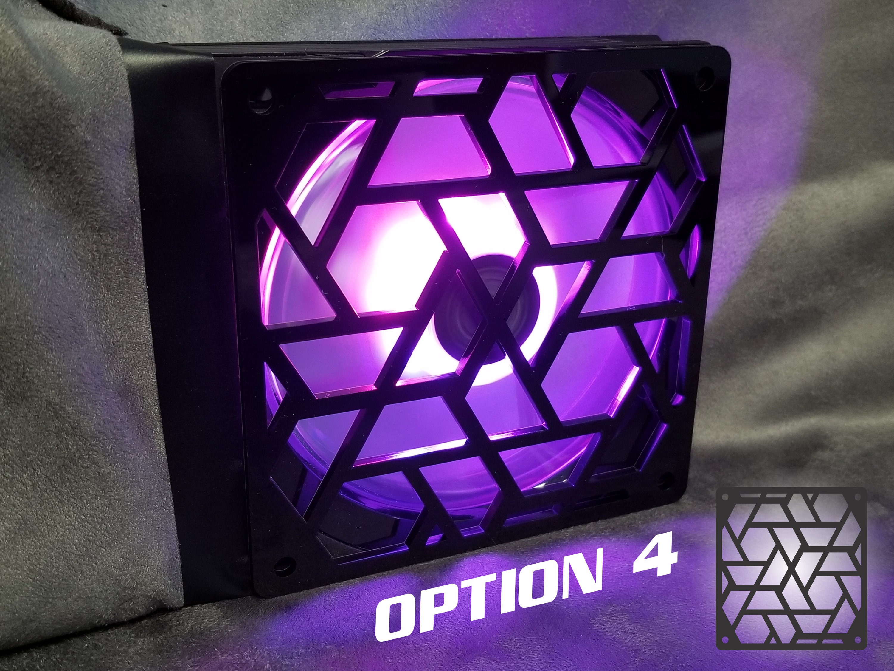 Custom Computer Pc Fan Grill 120mm x 120mm Black Lasercut | Etsy