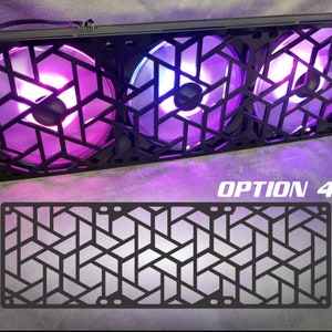 Custom Computer Pc Fan Grill 360mm X 120mm Black Lasercut Acrylic - Etsy