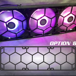 Custom Computer Pc Fan Grill 360mm X 120mm Black Lasercut Acrylic - Etsy