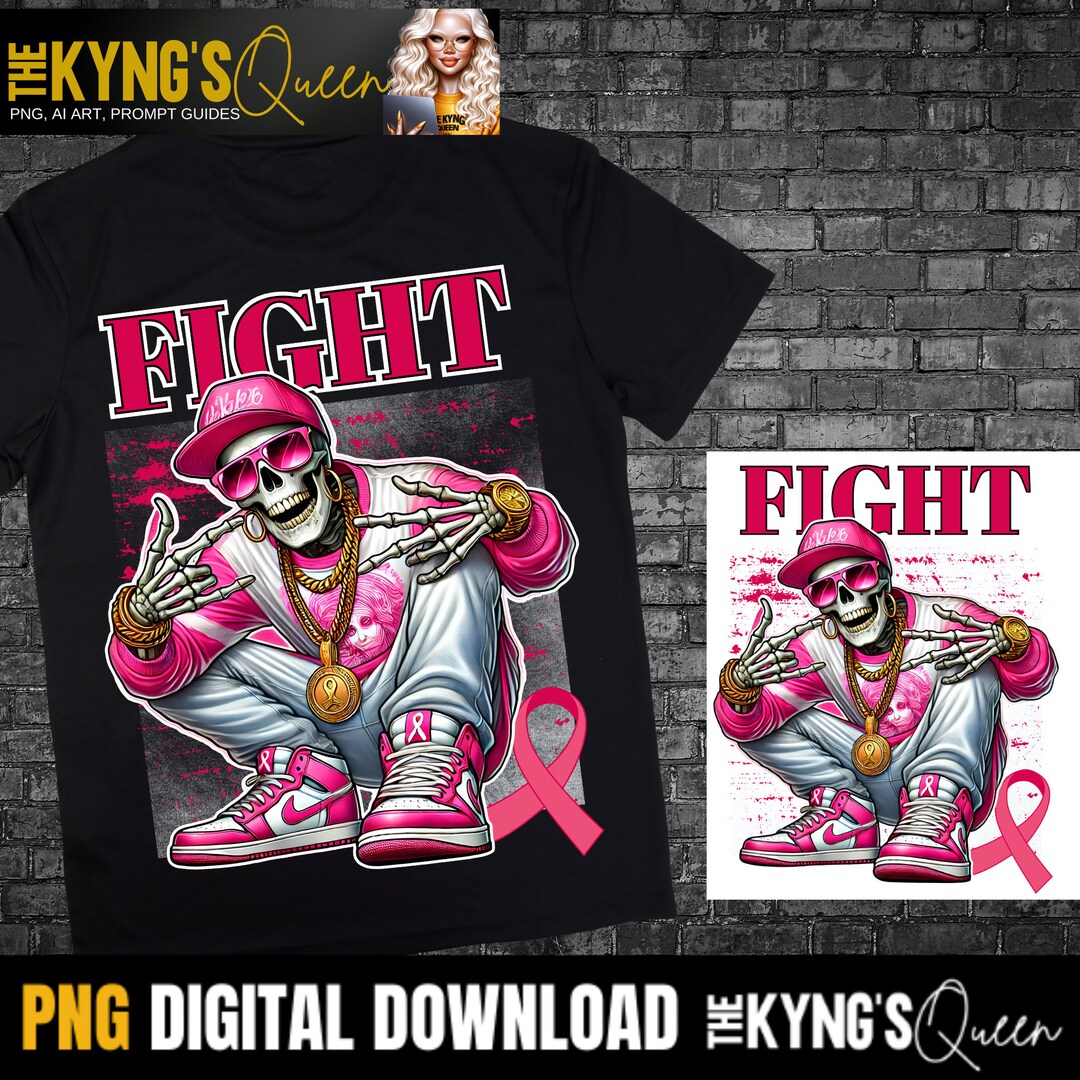 Fight PNG, Breast Cancer Hip Hop Skeleton Png, East Coast Shirt, West ...