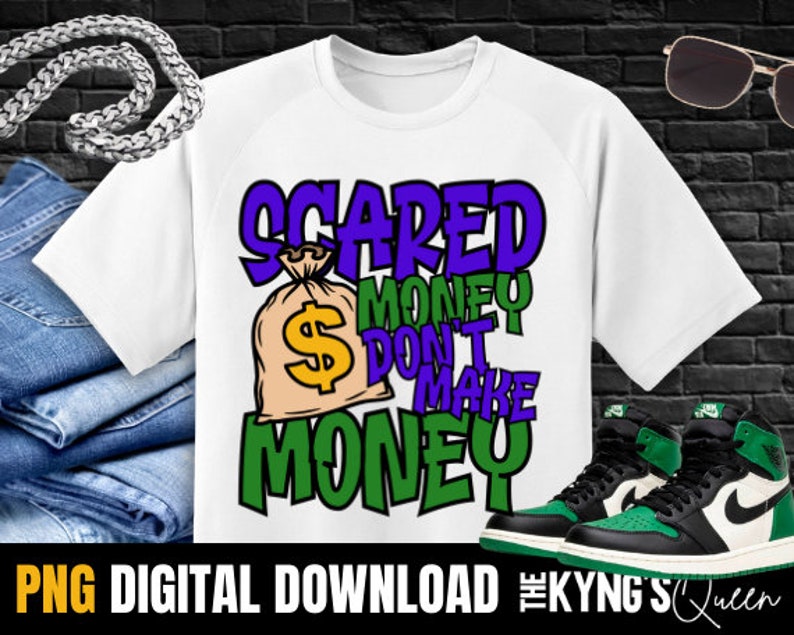 Scared Money Don't Make Money Cash Gangster Hip Hop Rap Rapper Trap ...
