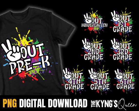 Peace Out PNG SVG Bundle Tshirt Design for Pre K - Etsy