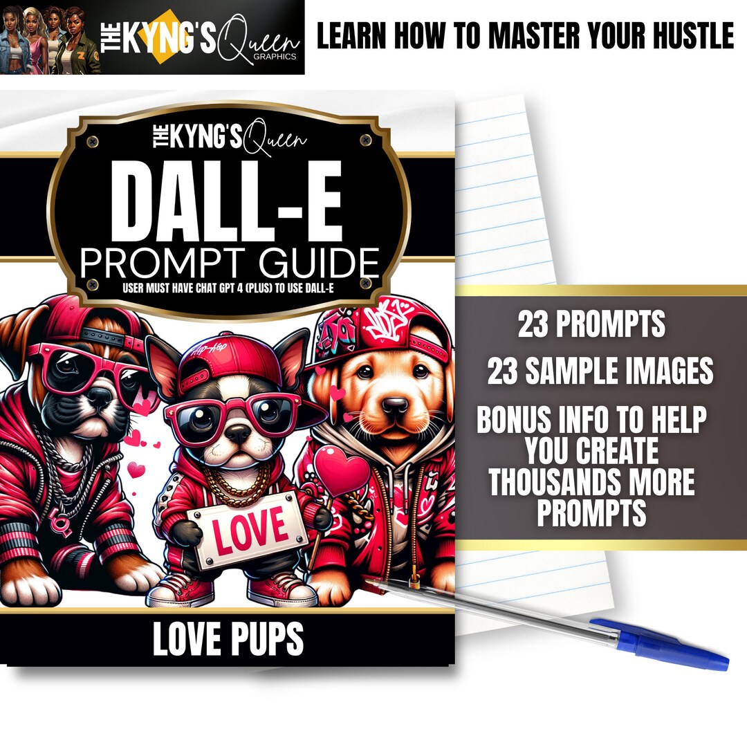 Love Pups, Dalle3 & Chatgpt V4 Ai Art Prompt Guide, 23 Prompts, Ai ...