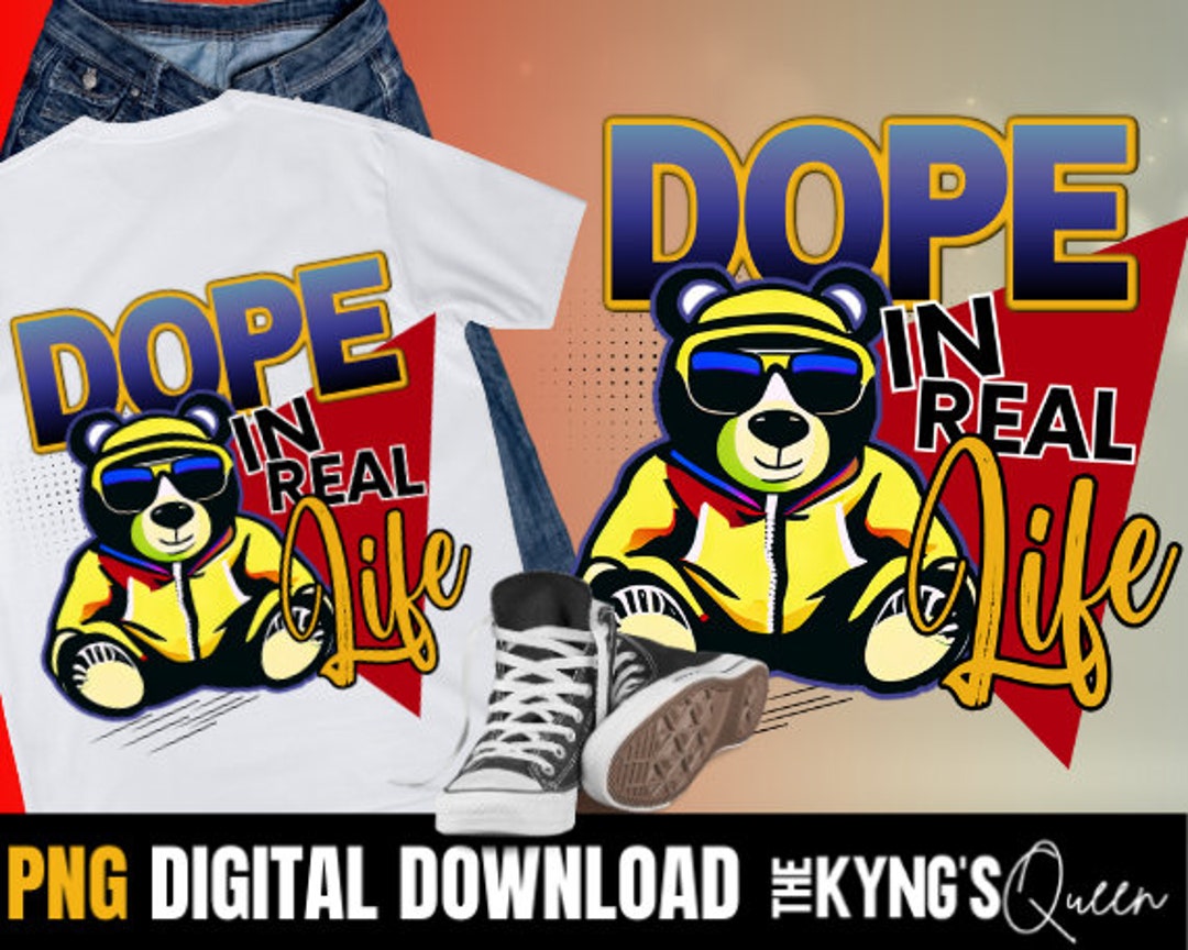 Men's Rapper Shirt DESIGN, Dope in Real Life PNG, Hip Hop Png, East ...
