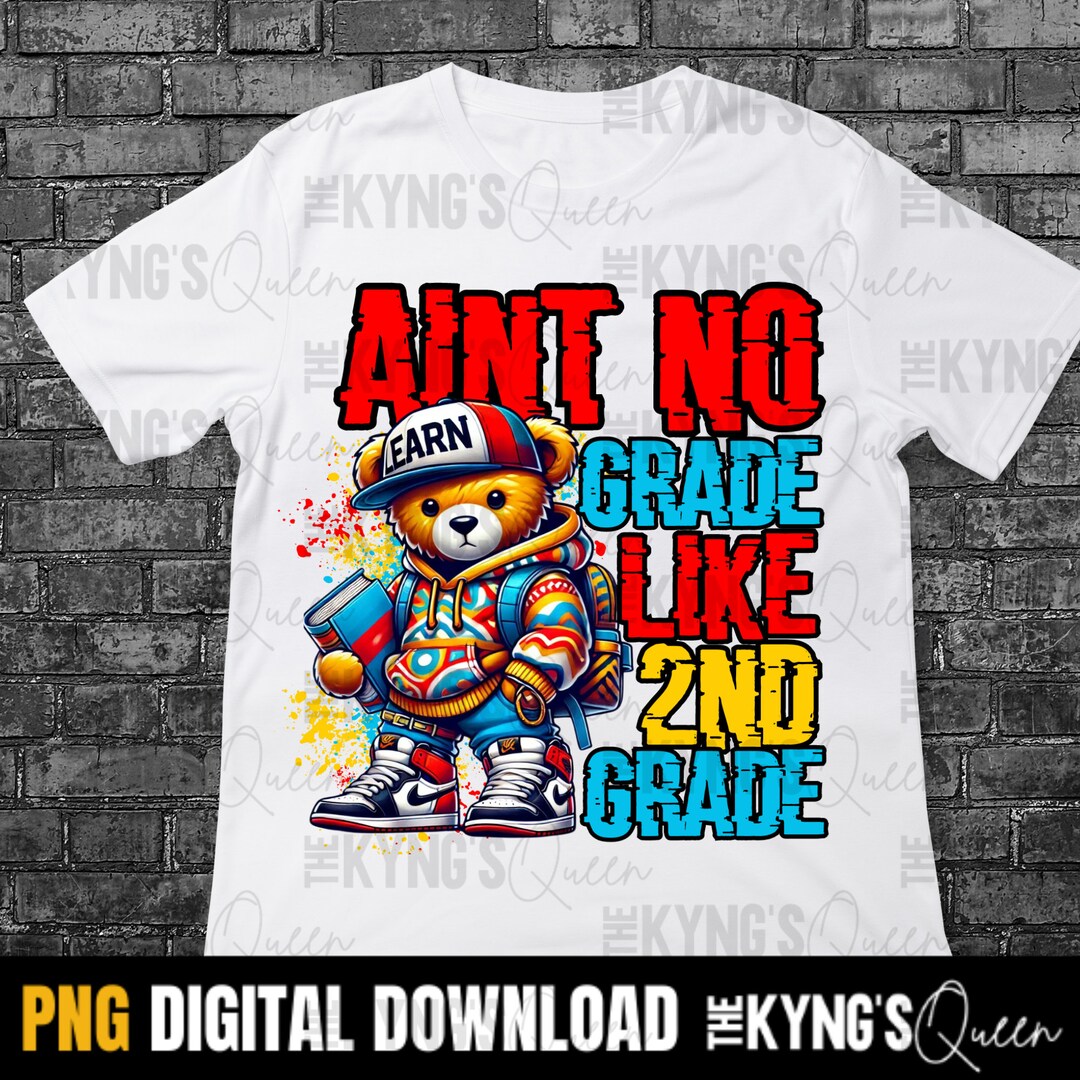 Second Grade Shirt PNG, 2nd Grade Shirt Design, Back to School, Boys ...