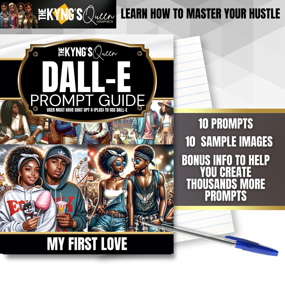 My First Love, Dalle3 & Chatgpt V4 Ai Art Prompt Guide 8 Sample Prompts Boo'd Up, African ...