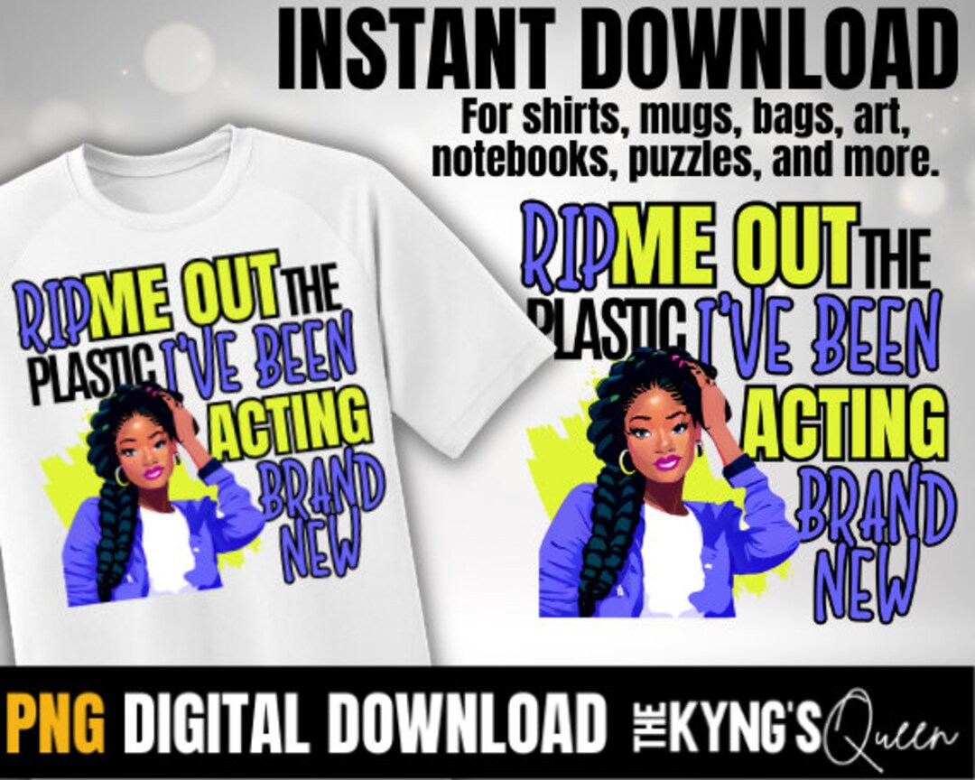 Rip Me Out the Plastic Png, Black Girl African American Png, Acting ...