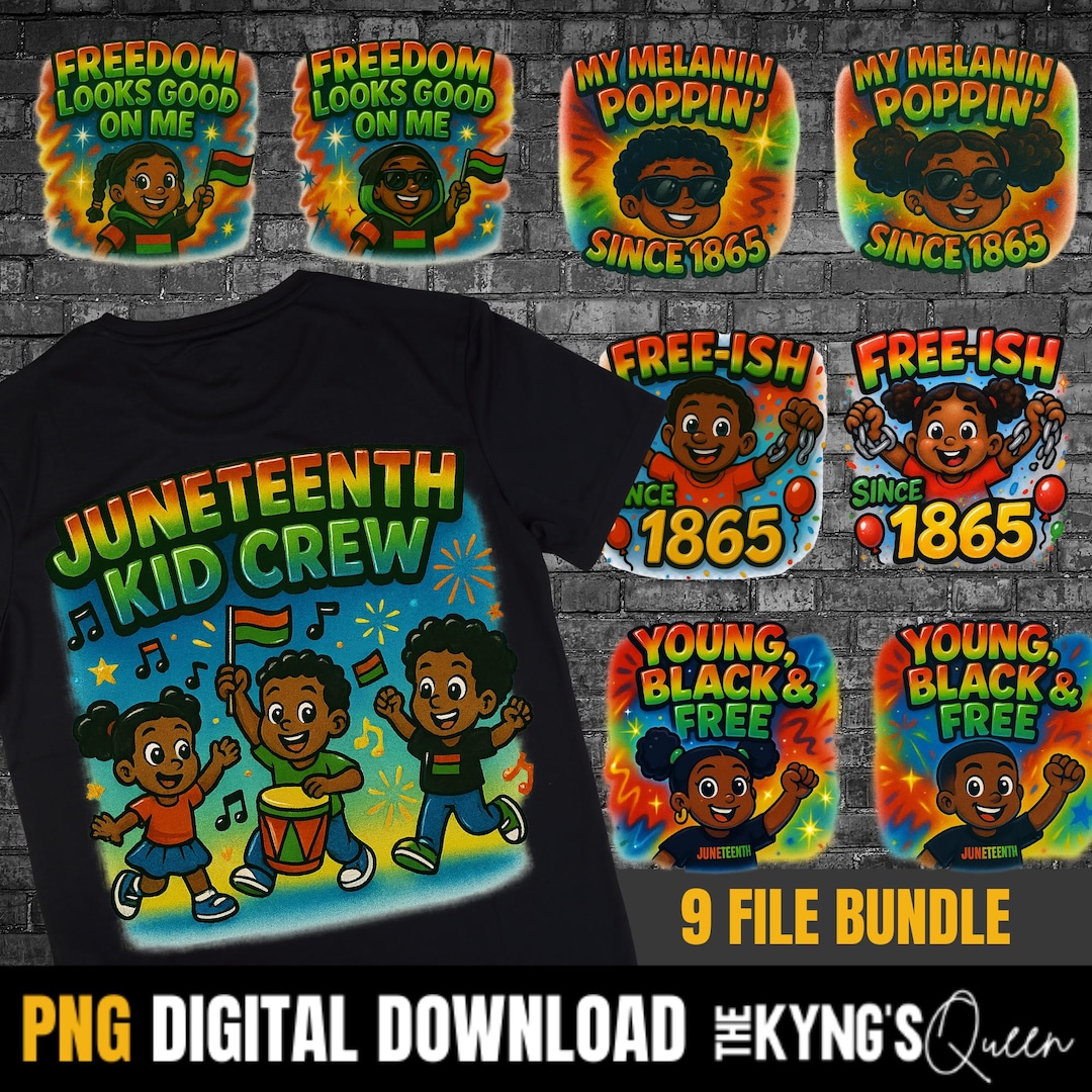 Kids Juneteenth Png Bundle Juneteenth Png, 1865 Png, Black History Png ...