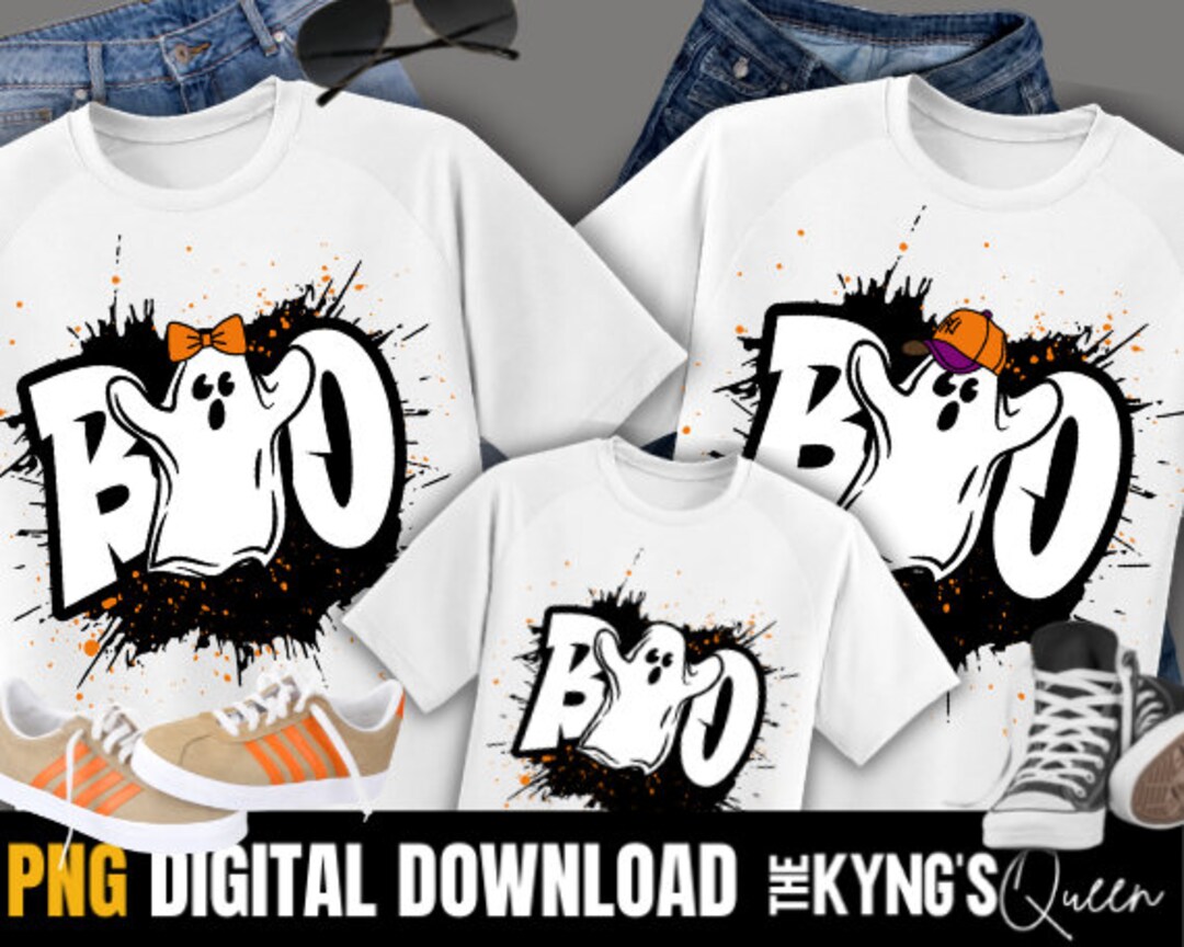 BOO Ghost Girl and Boy png, sublimação de Halloween, download digital ...
