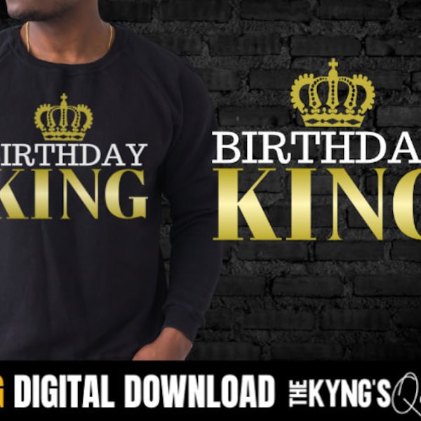 Birthday King Shirt Design - Etsy