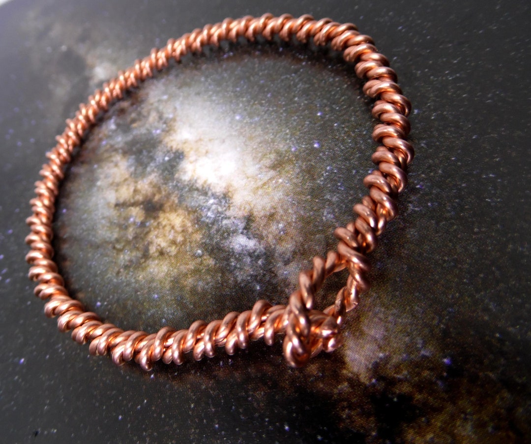 Tensor Energy Ring "sacred Cubit" 1/3 Copper "ouroboros" Bracelet - Etsy UK