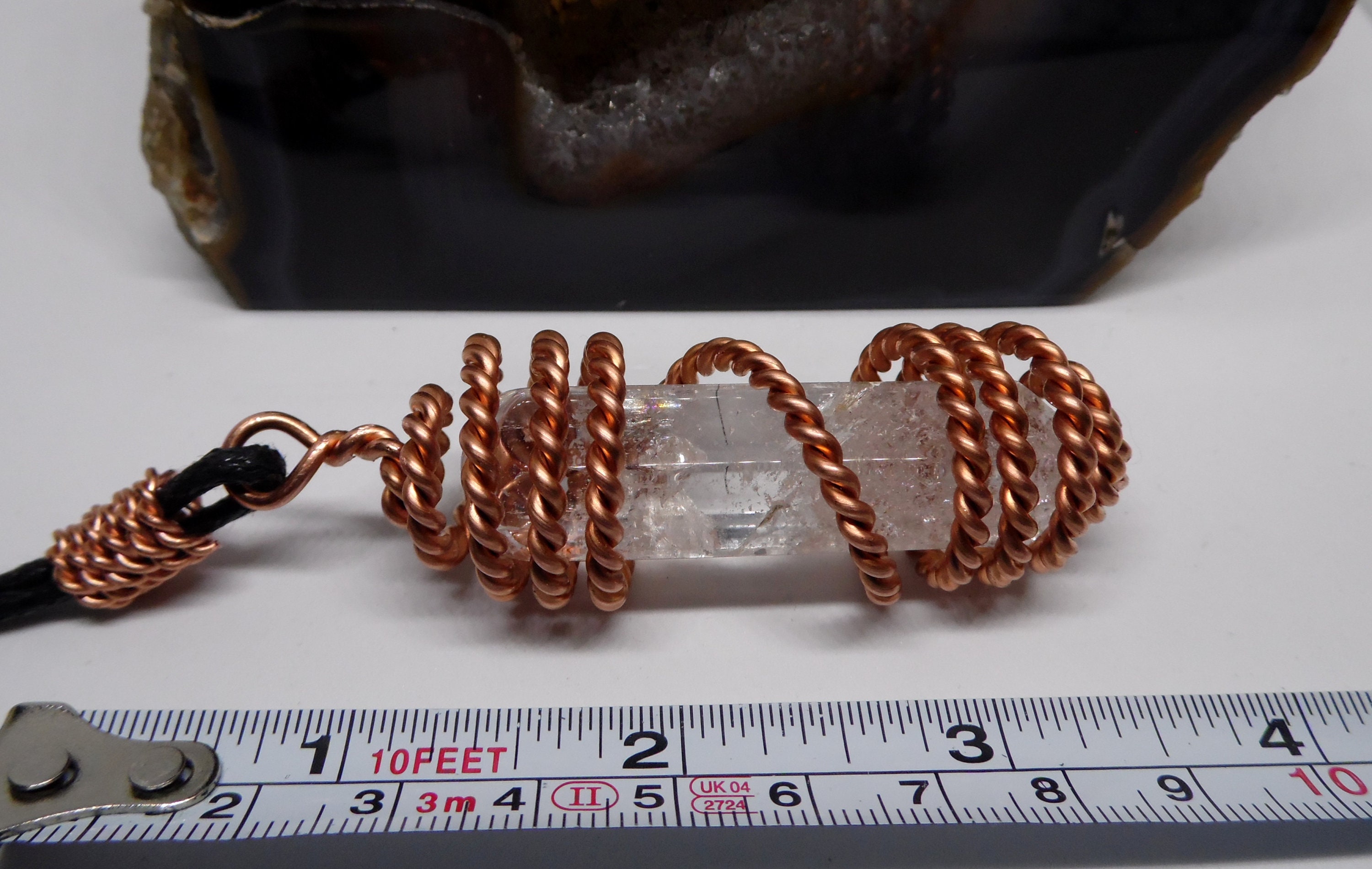 Clear Quartz Hexagonal Point Copper Wire Wrapped Full lost - Etsy