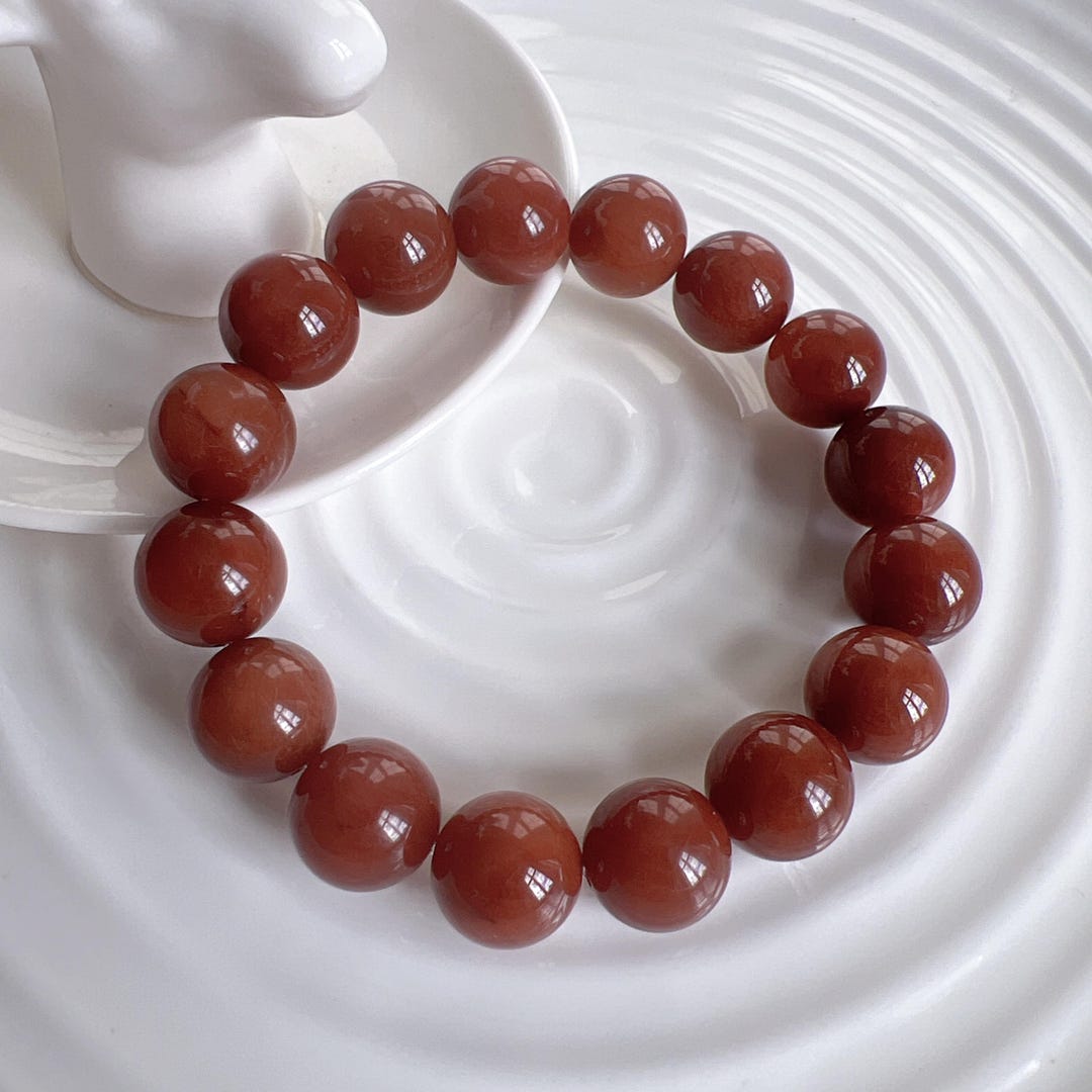 High Quality Genuine 13mm Old Mine Red Rabbit Quartz Crystal Beaded ...