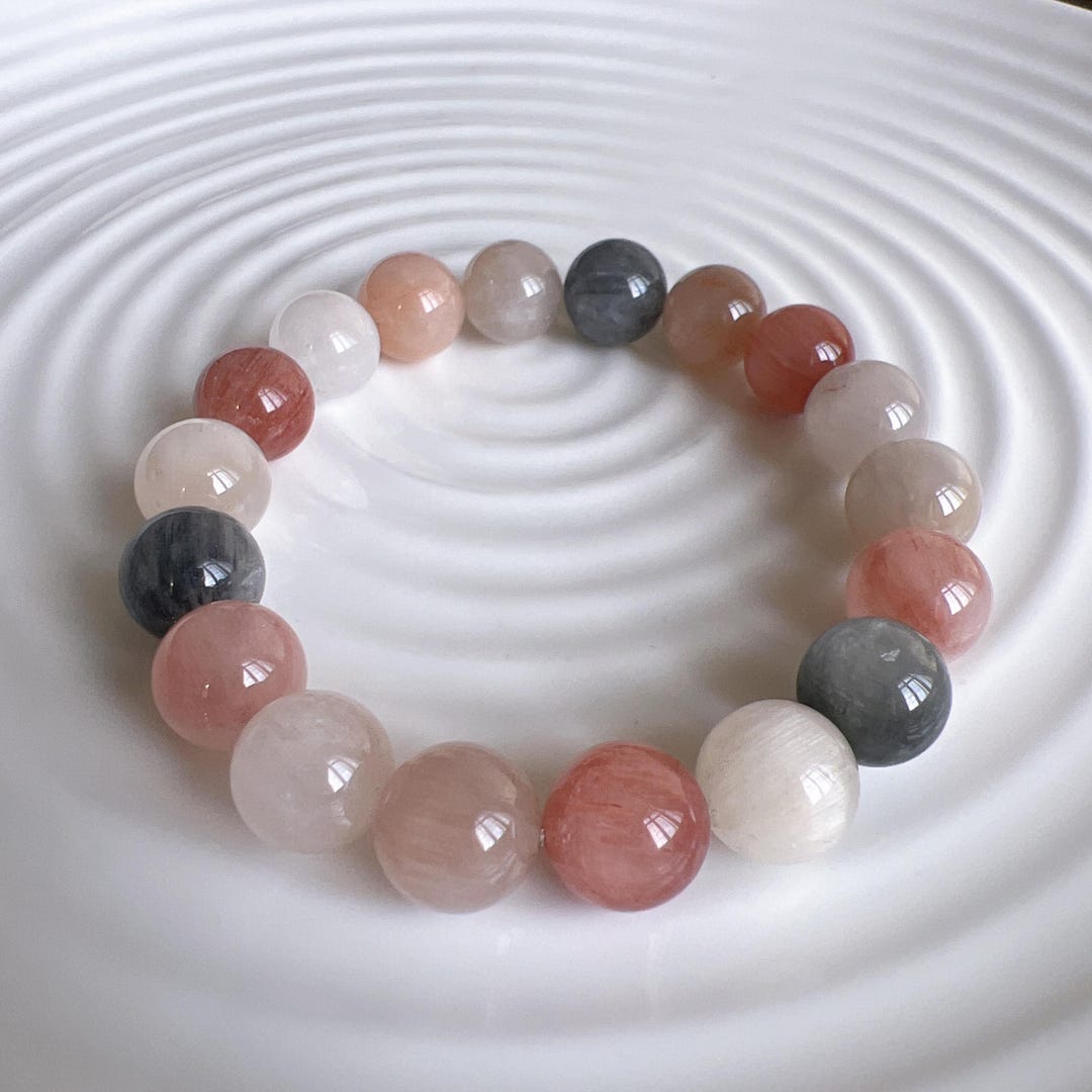 Geniune High Quality Natural 11mm Colorful Rabbit Hair Quartz/rutilated ...