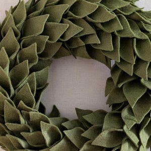 10 Inch Wreath Moss Green Wreath Mini Wreath Candle Ring Modern Wreath ...