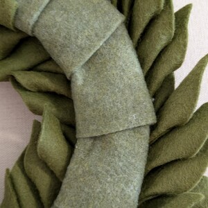 10 Inch Wreath Moss Green Wreath Mini Wreath Candle Ring Modern Wreath ...