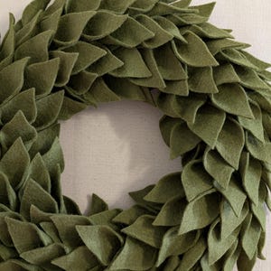 10 Inch Wreath Moss Green Wreath Mini Wreath Candle Ring Modern Wreath ...