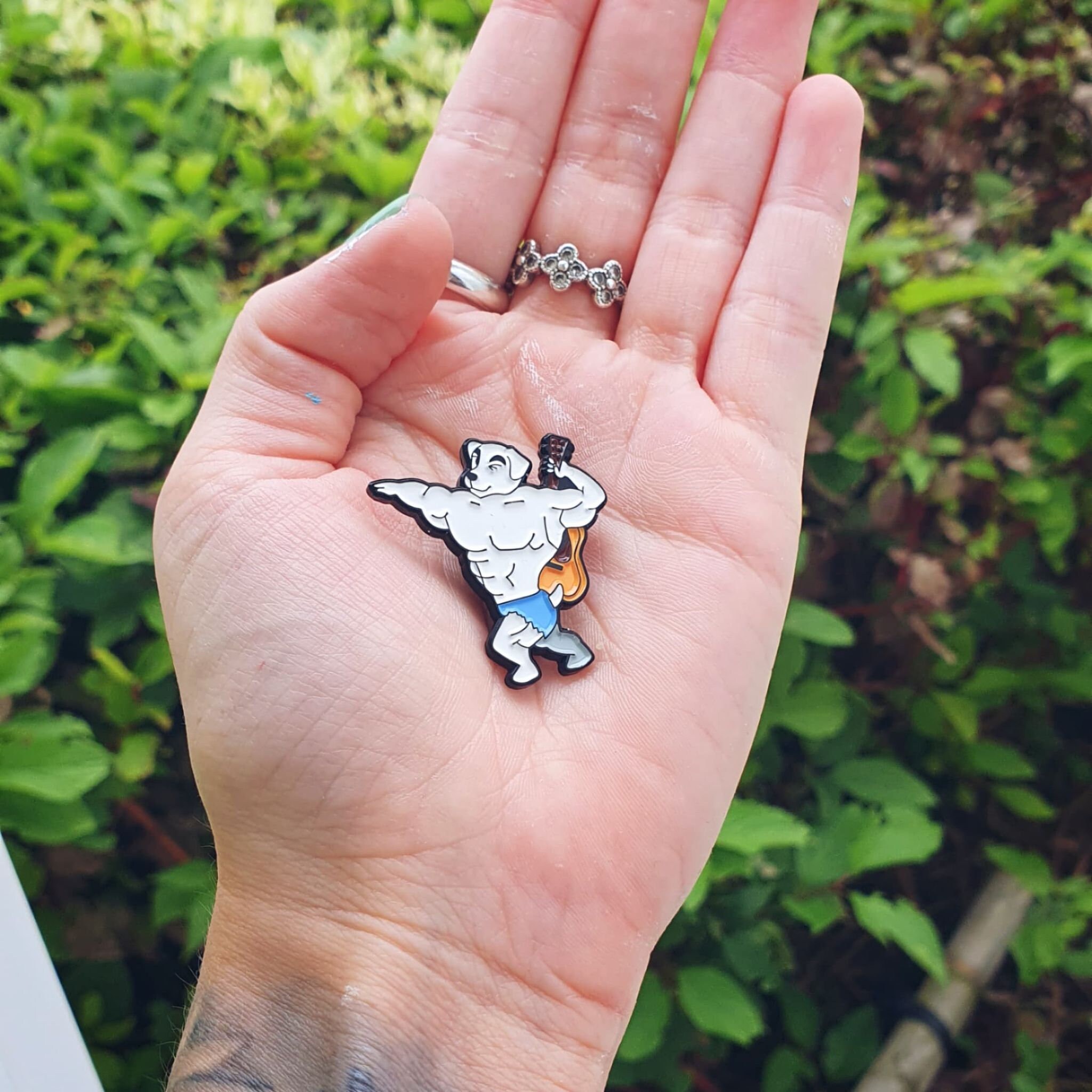 Buff KK Slider Soft Enamel Pin Funny Animal Crossing Pin - Etsy