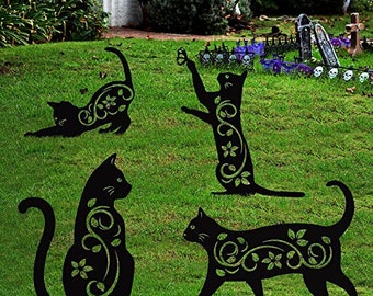 Black Cat Yard Signs - Etsy