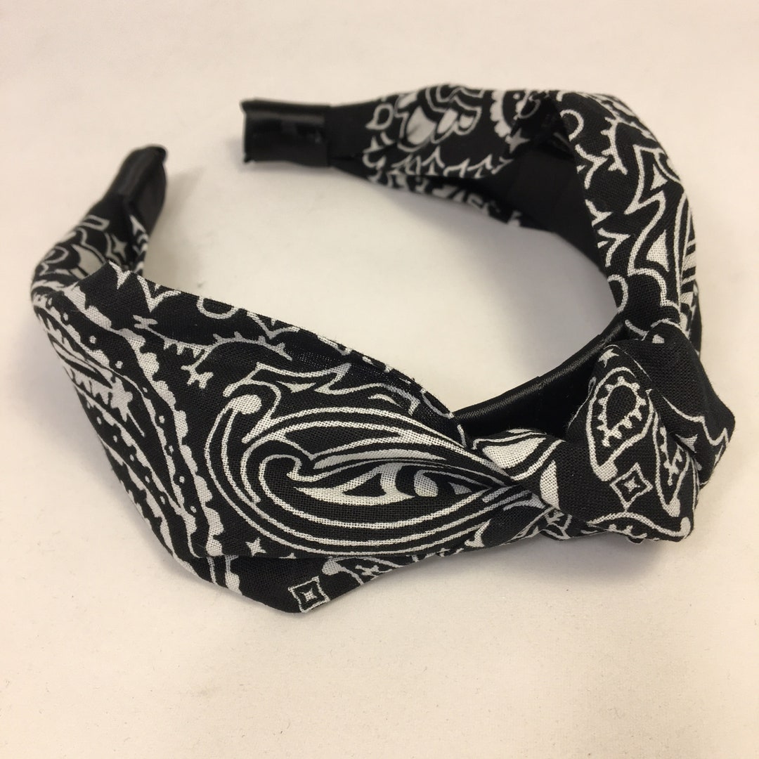 Knotted Bandana Headband - Etsy