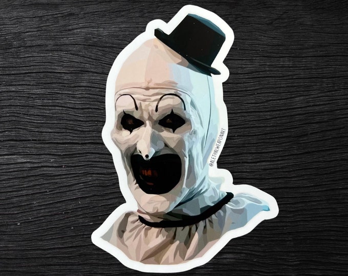 Art the Clown terrifier Vinyl Decal Sticker - Etsy
