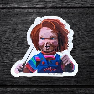 Chucky Vinyl Sticker | Horror Movie Stickers | Chucky Doll Sticker - Etsy