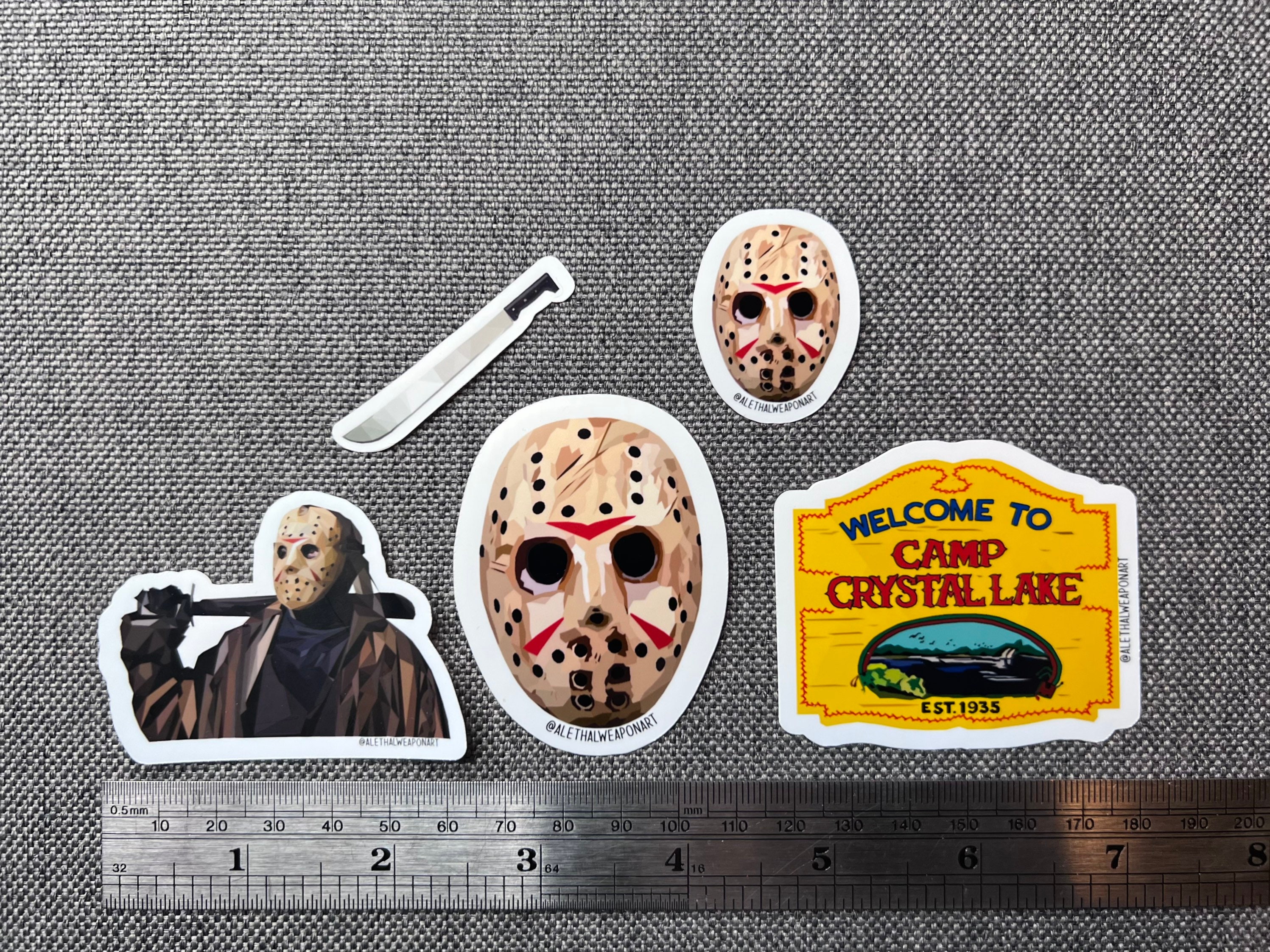 Jason Vinyl Sticker Pack | Horror Movie Stickers | Horror Movie Gifts ...