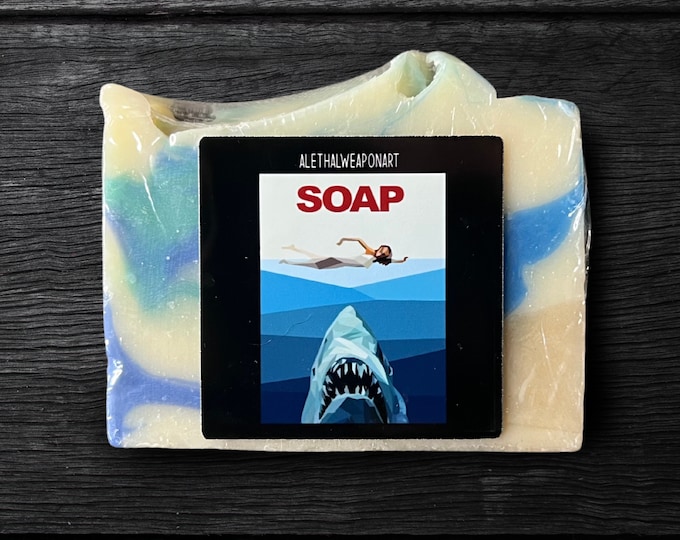 Shark Soap / Great White Shark Soap / Megalodon Soap / 2 Oz Soap / Goat ...