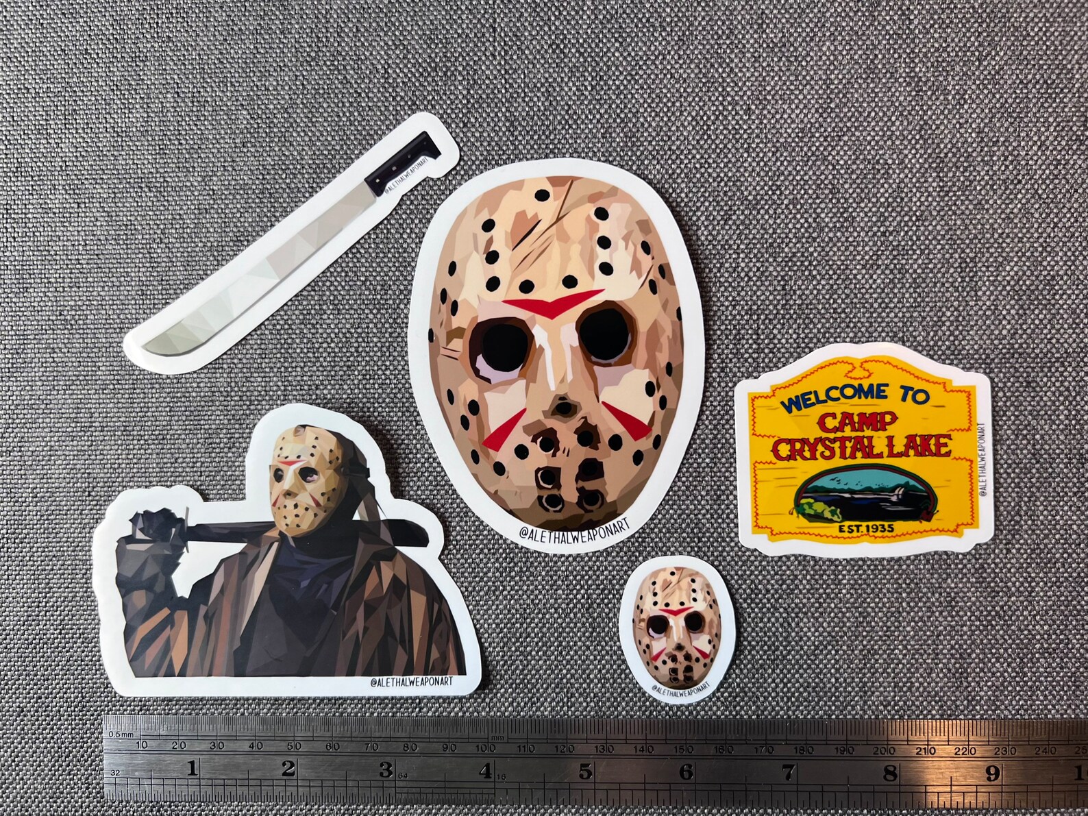 Jason Vinyl Sticker Pack | Horror Movie Stickers | Horror Movie Gifts ...