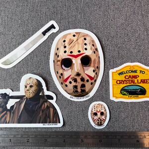 Jason Vinyl Sticker Pack | Horror Movie Stickers | Horror Movie Gifts ...