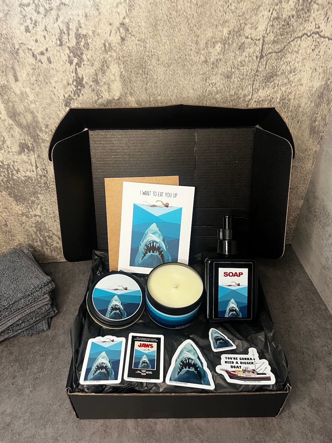 Jaws Love Gift Set Jaws Gift Set Jaws Anniversary Card Jaws Anniversary ...