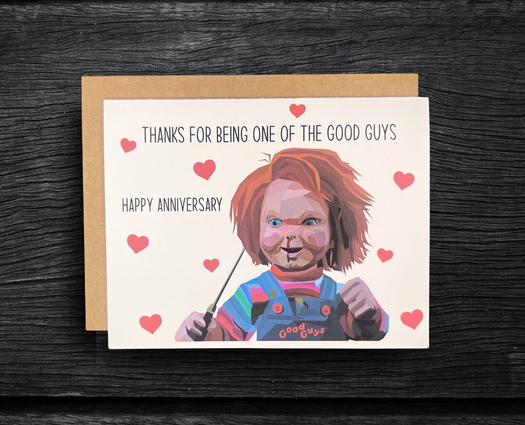 Tarjeta de aniversario de Chucky Gracias por ser uno de los buenos ...