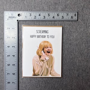 Scream Birthday Card "screaming Happy Birthday to You" Casey Becker ...