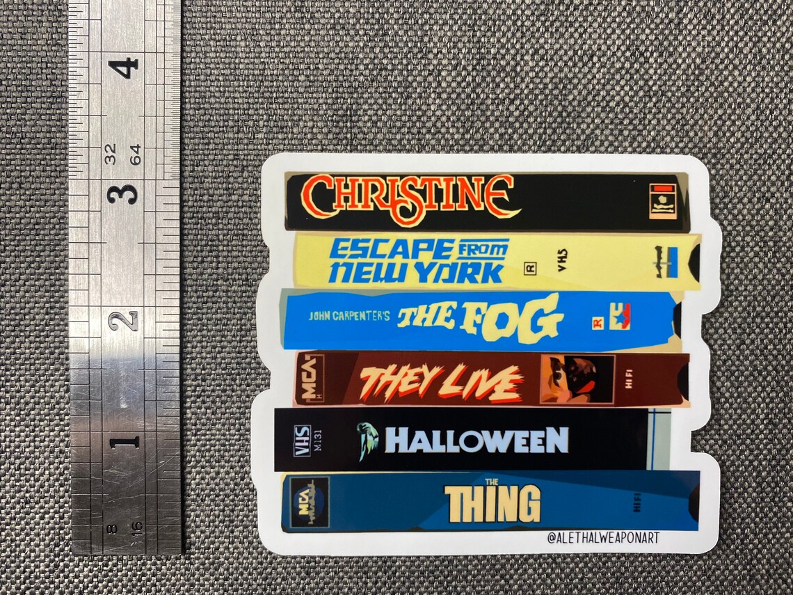 Horror Movie VHS Stack Vinyl Sticker Pack Horror Movie - Etsy