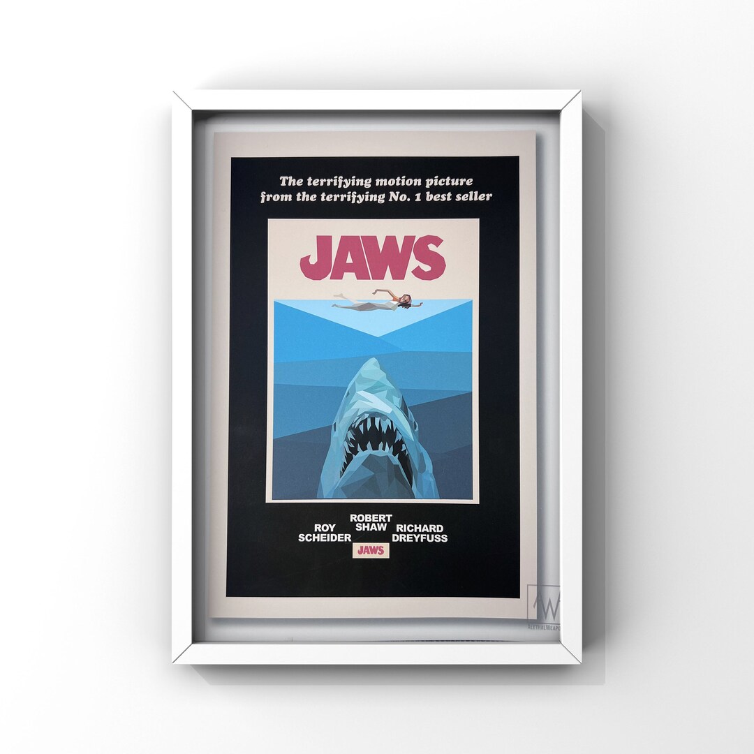 Jaws Movie Poster Artwork Print | Jaws Movie Poster - Etsy
