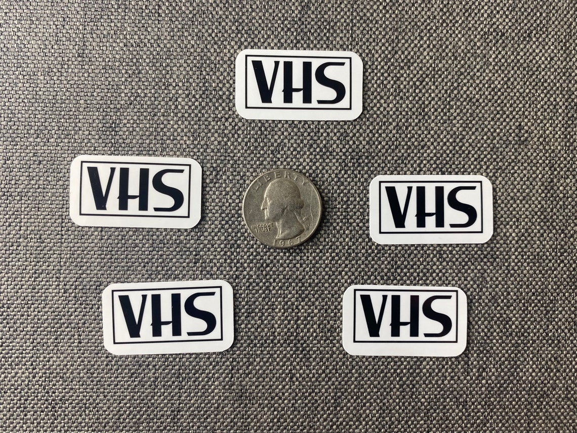 VHS Mini Vinyl Sticker Pack VHS Stickers | Etsy